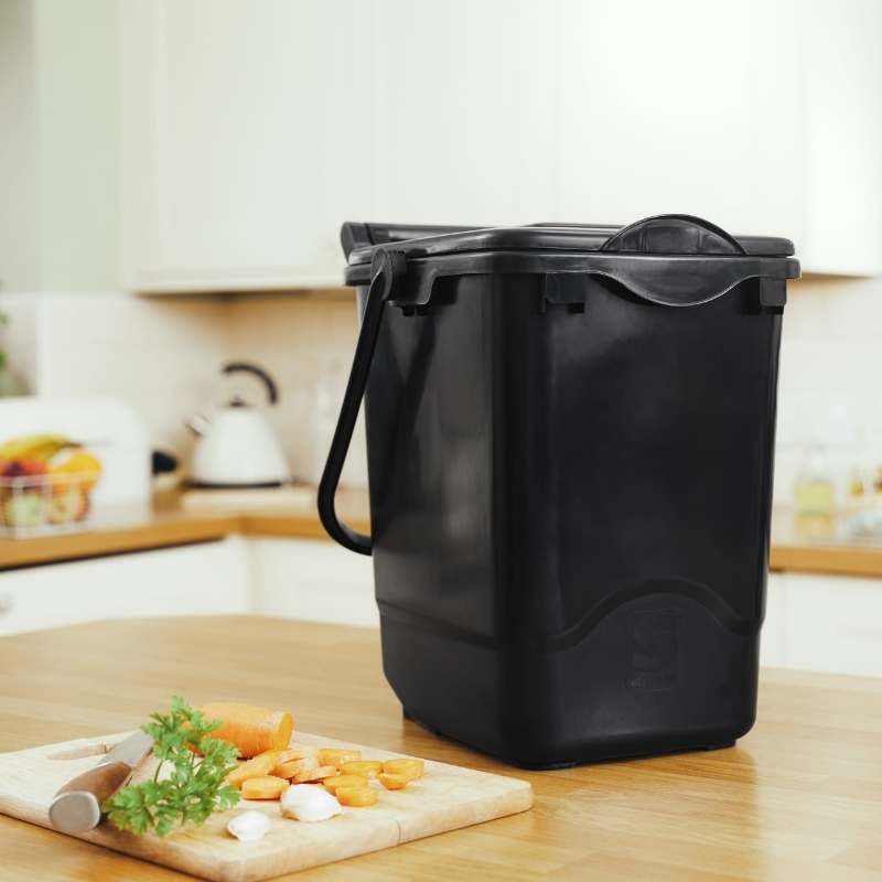 23 litre Black Food Waste Caddy – Great Green Systems Ltd